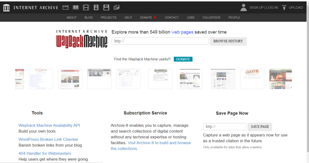 How to recover data from Wayback Machine