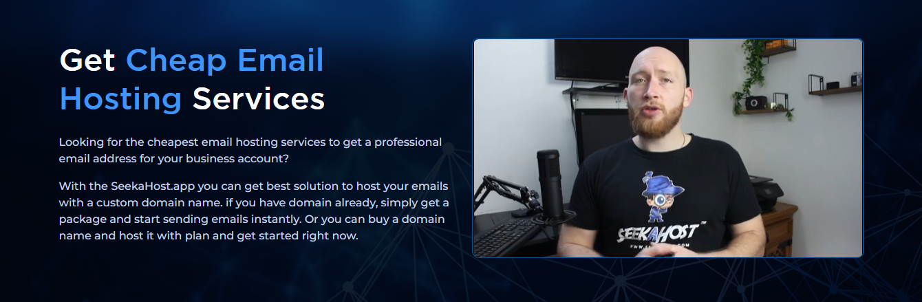 Best Custom Domain Email Hosting Services For Business Via SeekaHost ...