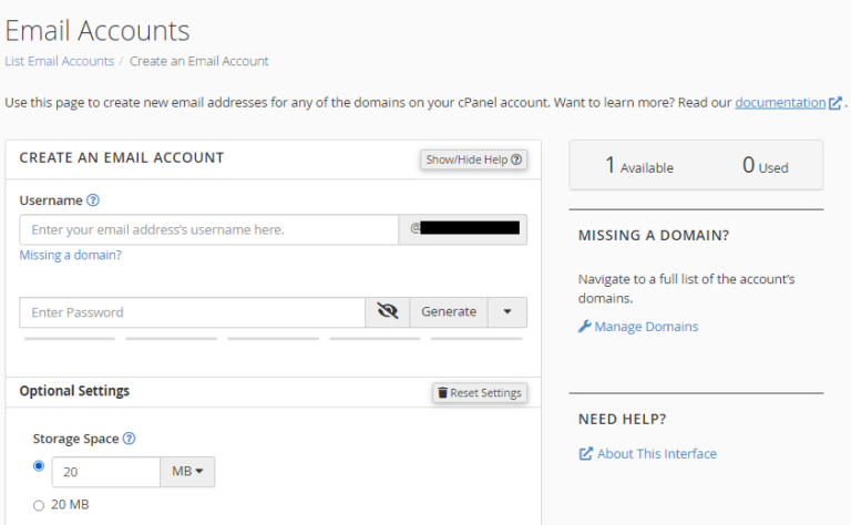 How to Create and Manage Email Account in cPanel?