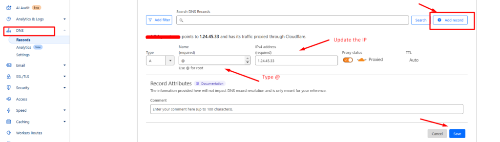 How to Update DNS Records in Cloudflare | SeekaHost™