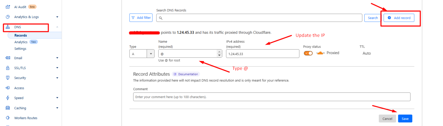 How to Update DNS Records in Cloudflare | SeekaHost™