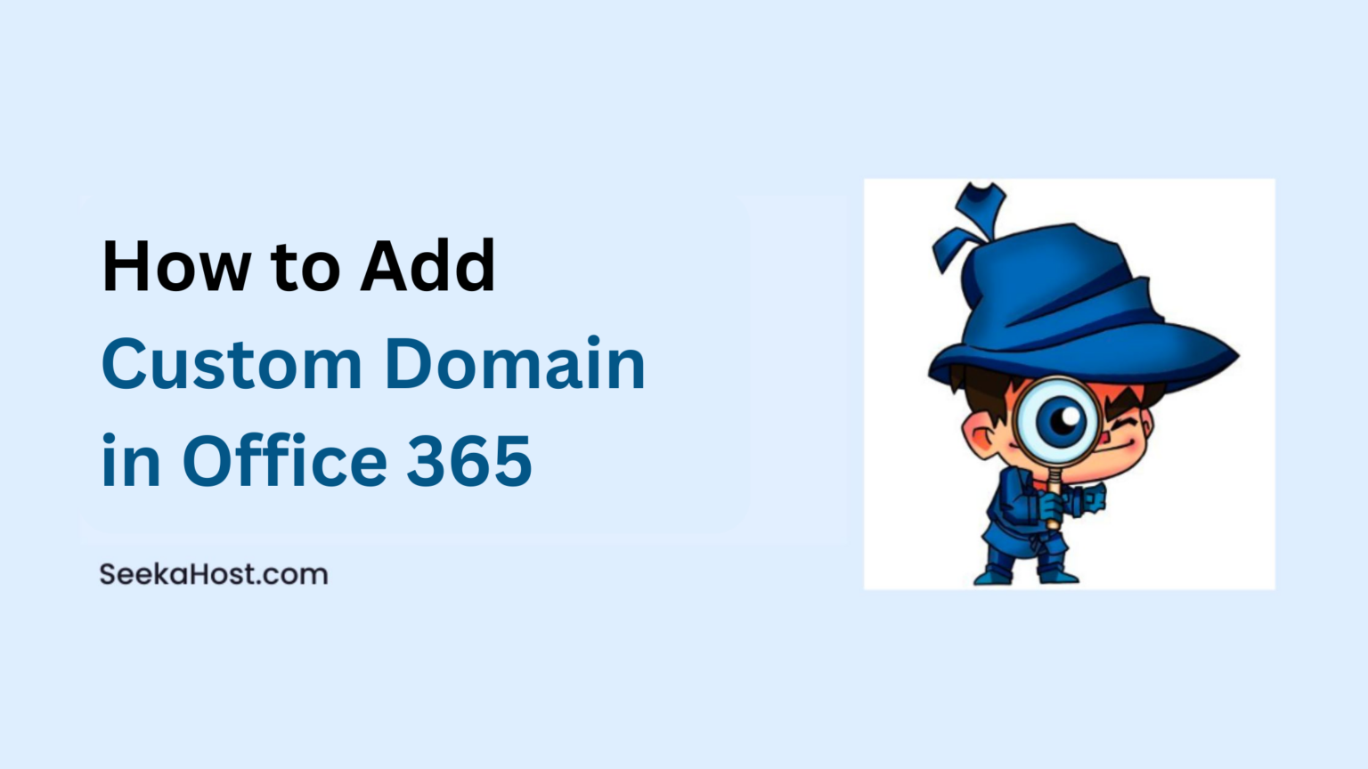 How to Add Custom Domain in Office 365 | SeekaHost™
